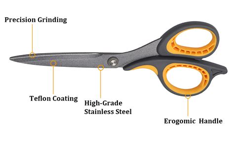 Awontar 85 All Purpose Scissors Ergonomic Semi Soft