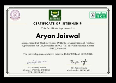 aryan jaiswal on linkedin fullstackdeveloper internshipcertificate techinternship iitbhu…