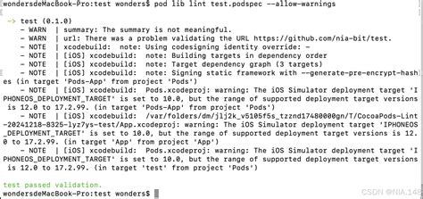 Cocoapods创建私有库和私有库更新pod Repo Add Csdn博客