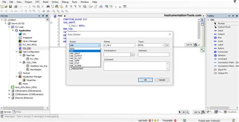 create a user defined function block in codesys