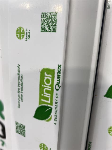 Liniar Upvc White Back Door Green Doors
