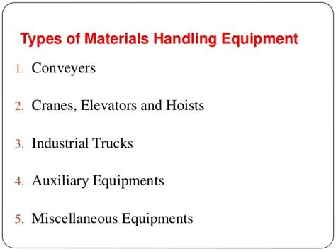 Material Handling