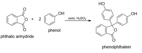 The Treatment Of Phenol With Phthalic Anhydride In The Presence Of