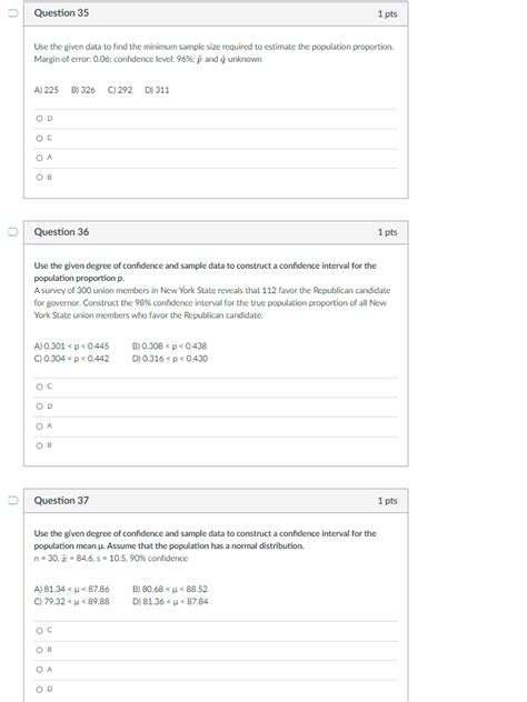 Solved D Question 1 1 Pts Determine Whether The Given Value