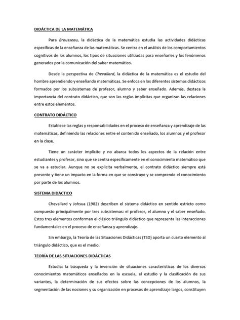 Didáctica De La Matemática Pdf