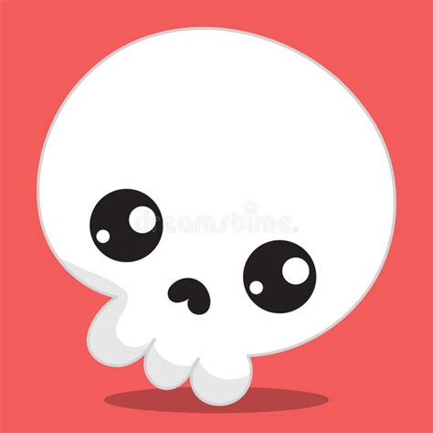 Cute Skull Simple 07 Stock Vector Illustration Of Vector 197983536