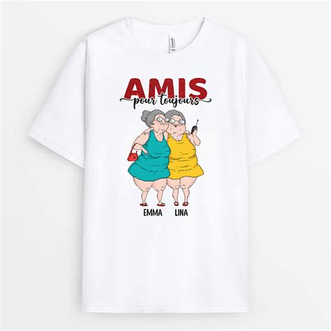 Les Meilleures Amiessœurs Pour Toujours Cadeau Personnalisé T Shi