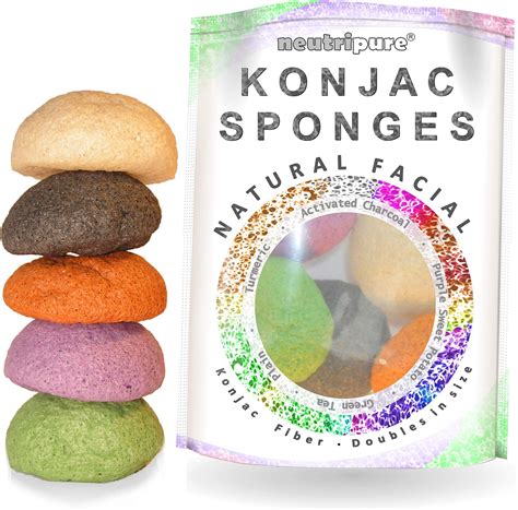 Konjac Sponge Set Organic Skincare Facial For Natural