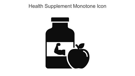 Health Supplement Monotone Icon In Powerpoint Pptx Png And Editable Eps