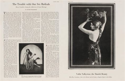 The Trouble With Our Sex Radicals Vanity Fair July 1918