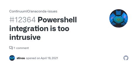 Powershell Integration Is Too Intrusive · Issue 12364 · Continuumio