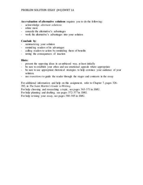 Proposing A Solution Essay F15