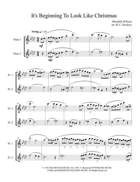 Its Beginning To Look Like Christmas Arr B C Dockery By Meredith
