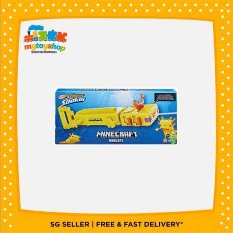 Nerf Super Soaker Minecraft Axolotl Lazada Singapore