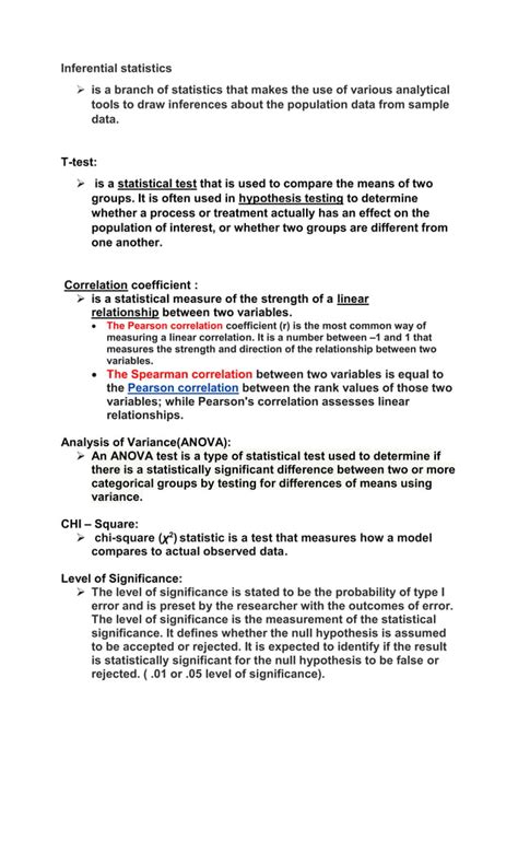 Inferential Statistics Pdf