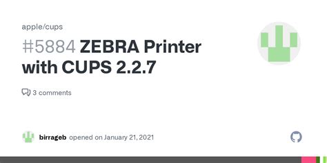 ZEBRA Printer With CUPS Issue Apple Cups GitHub