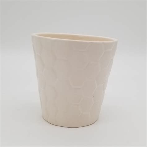 Hexagon Pattern Beeswax Container Candle Yyc Beeswax