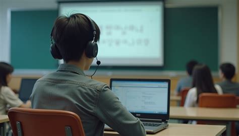 Korean College Student In Class Stable Diffusion Online