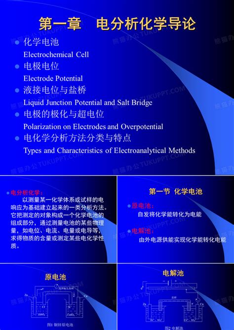 电化学分析 电化学分析导论PPT模板下载 编号lpmxrbzm 熊猫办公