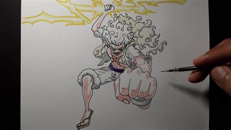 How to draw Luffy gear cách vẽ Mũ Rơm sấm sét YouTube