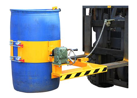 HK Forklift Mounted Drum Carrier Degree Rotating Manual Drum Carrier Load Capacity Kg