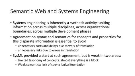 Semantic Technologies For Systems Engineering Ppt Download