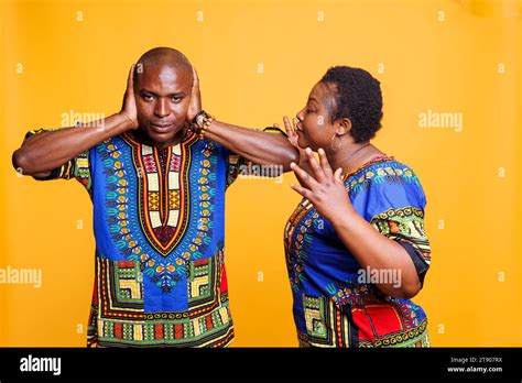 Frustrated Mid Adult Wife Getting Ignored By Husband During Argument