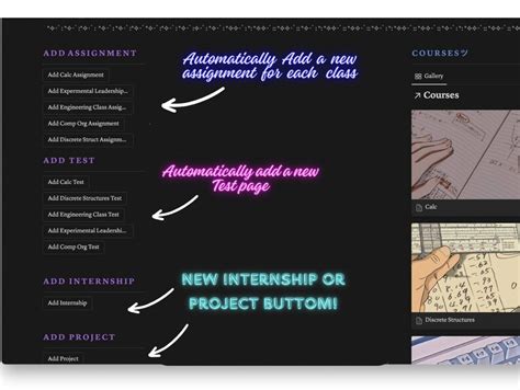 simple adhd notion template etsy