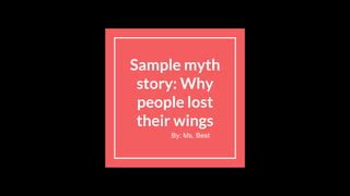 Final Myth Assignment Write A New Myth PPTX