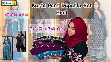 Flipkart Kurta Set Haul Party Wear Collection Festive Outfits