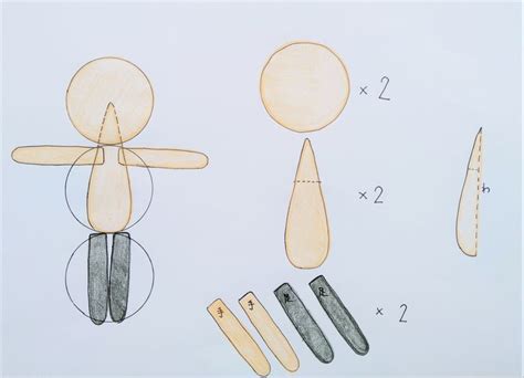 人型のぬいぐるみの作り方！必要となる材料・型紙や作成手順をご紹介 Hands Dool Diy