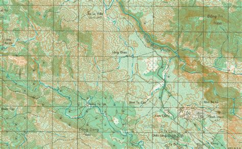 Khe Sanh 1968 Topographical Map Battle Archives