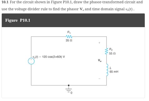 Solved 101 For The Circuit Shown In Figure P101 Draw
