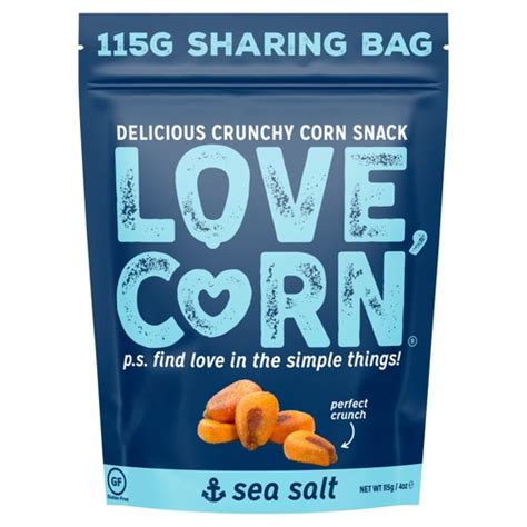 Love Corn Sea Salt Crunchy Corn Snack Morrisons Online Groceries And Offers
