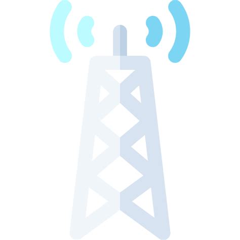 Icono De Antena Basic Rounded Flat