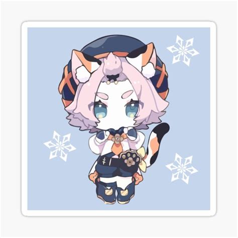 Diona Genshin Impact Sticker For Sale By Isilver Me Redbubble