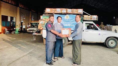 ပဲခူးတိုင်းဒေသကြီးအစိုးရအဖွဲ့မှ ရခိုင်ပြည်နယ် မိုခါ မုန်တိုင်းဘေးသင့