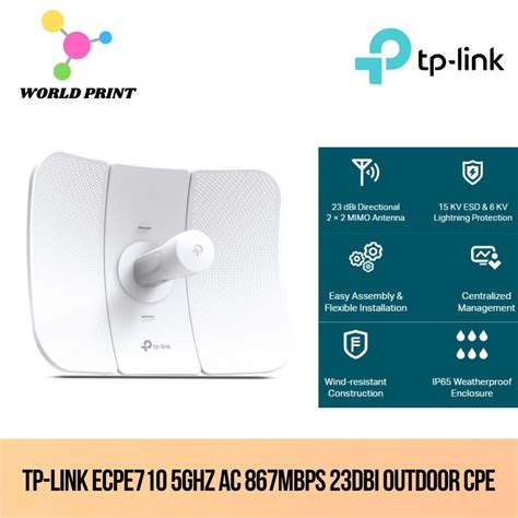 Tp Link Cpe710 5ghz Ac 867mbps 23dbi Outdoor Cpe Shopee Malaysia