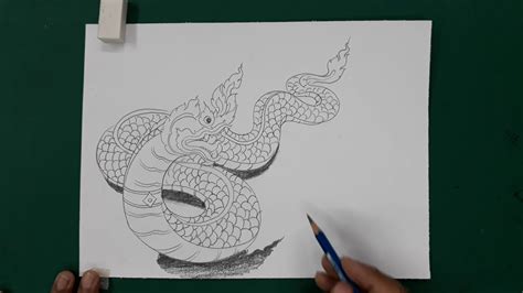 นาคี สอนวาดรูปพญานาคแบบสามมิติ โดยครูโย่กับน้องปุนปุนนักพากย์ตัวน้อย