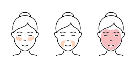 아이 젤 패치와 마스크 라인 아이콘을 가진 여자 눈과 입 아래 패치 얼굴 뷰티 마스크 선형 픽토그램 얼굴 화장품 안티 에이징