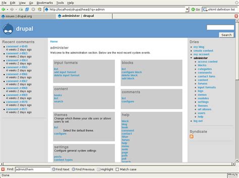 patch to give drupal an overall administration page [ 72079]