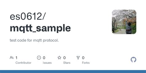 Github Es0612 Mqtt Sample Test Code For Mqtt Protocol