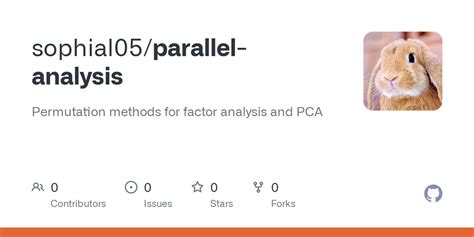 github sophial05 parallel analysis permutation methods for factor