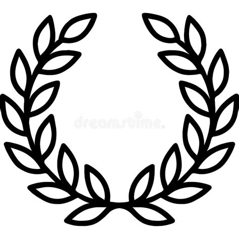 Minimal Laurel Stock Illustrations 3268 Minimal Laurel Stock
