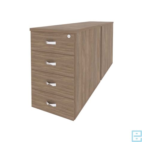 Тумба двойная приставная опорная Onix O Tpo 2 8 Дуб Аризона Офисная мебель Екатеринбург