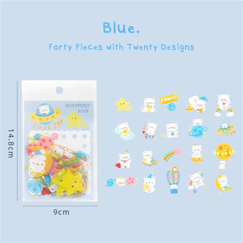 Kawaii Planner Stickers Rosy Posy Stickers Kawaii Stickers Etsy