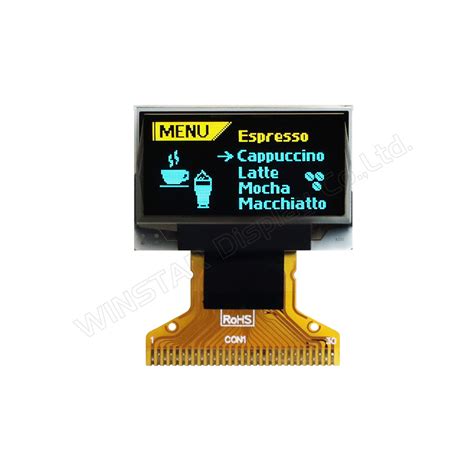 0 96 Inch 12864 2 Color OLED Display Module Crest Technologies Pty Ltd Wholesaler And