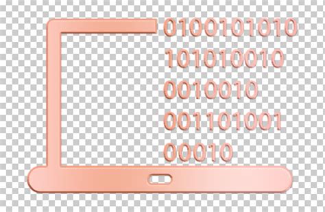 Development Icon Binary Code On Laptop Icon Technology Icon Png