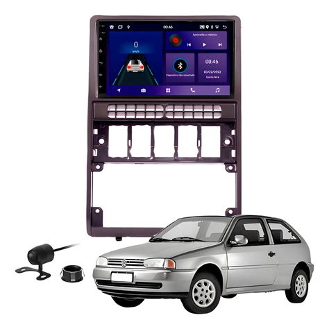 Central Multímidia 7 Polegadas Octacore 4gb 64gb Android Auto Carplay Sem Fio Moldura Gol G2
