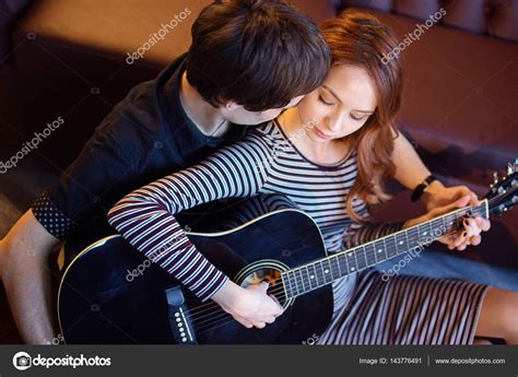 Romantic Couple With Guitar